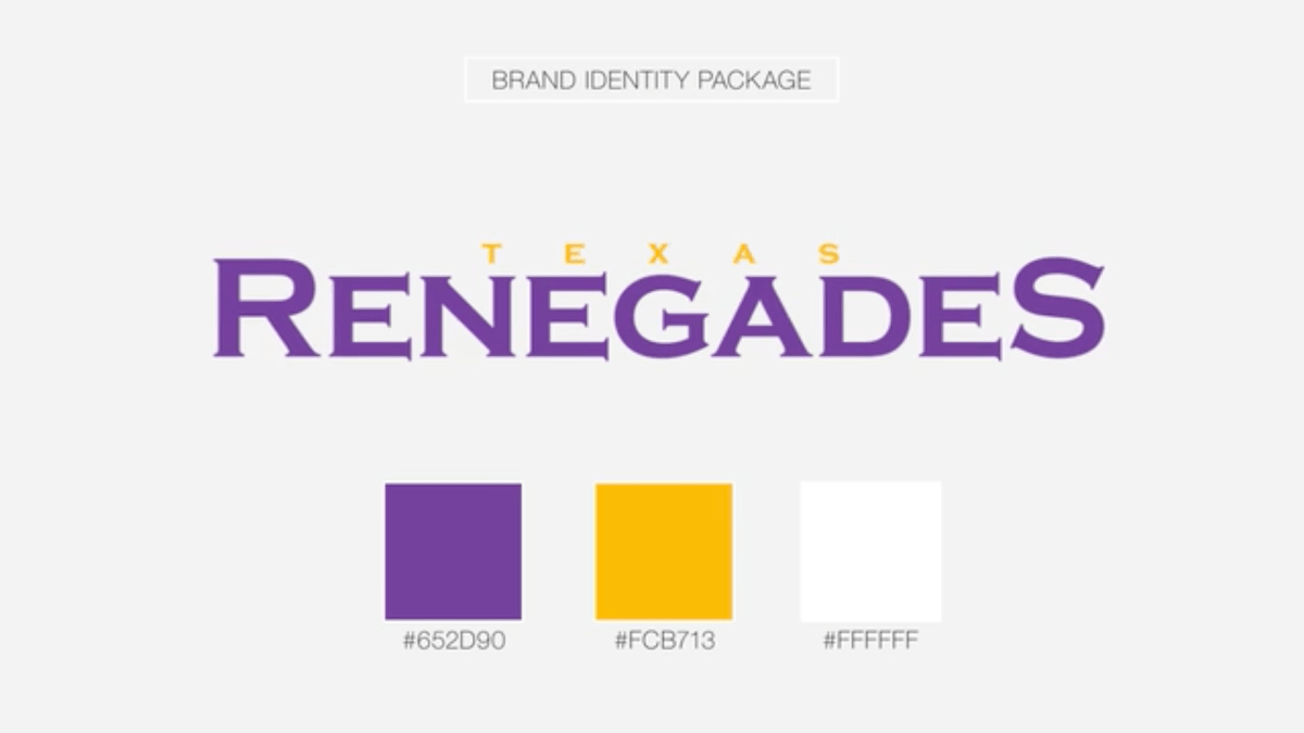 Texas Renegades Branding Package – Brandon Holmes